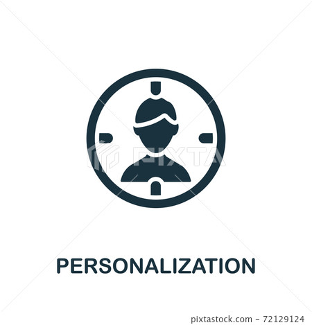 Personalization icon. Simple element from... - Stock Illustration ...