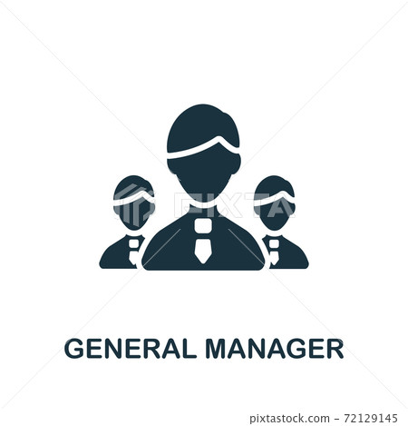 General Manager icon. Simple element from... - Stock Illustration ...