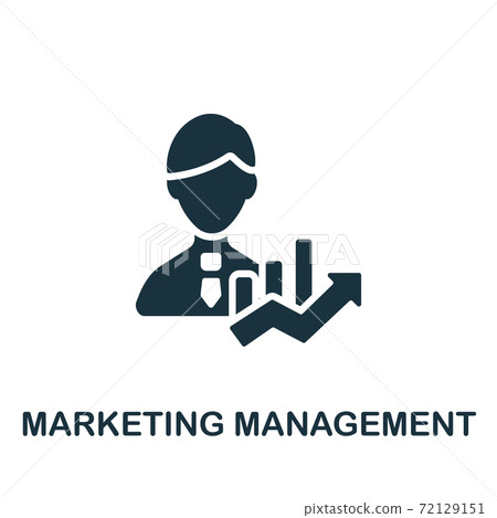 Marketing Management icon. Simple element from... - Stock Illustration ...