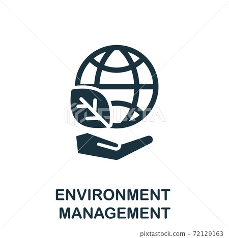 Environment Management icon. Simple element... - Stock Illustration ...