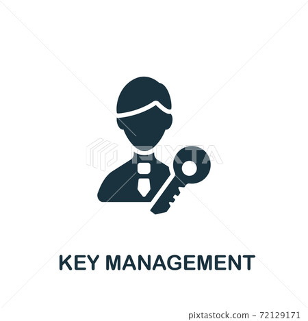 Key Management icon. Simple element from... - Stock Illustration ...