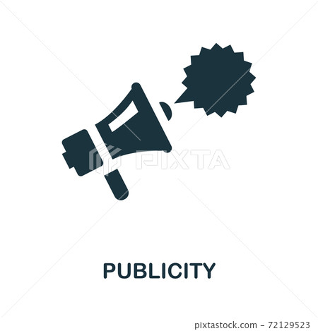 Publicity icon. Simple element from business... - Stock Illustration ...