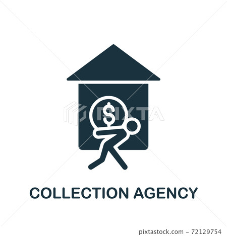 Collection Agency icon. Simple element from... - Stock Illustration ...