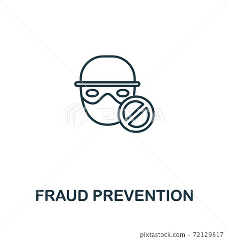 Fraud Prevention icon from artificial... - Stock Illustration [72129817 ...