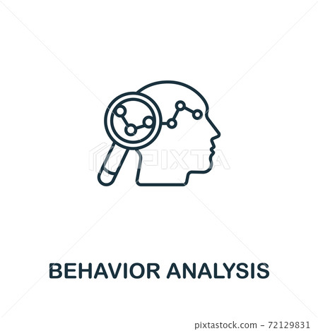 Behavior Analysis icon from artificial... - Stock Illustration ...