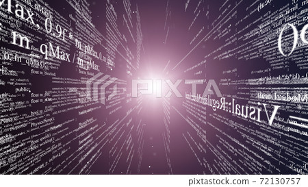 Abstract digital program code in blocks on a... - Stock Illustration ...