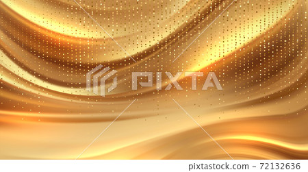 Beautiful Gold Satin. Drapery Background.... - Stock Illustration ...