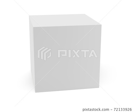 White box side view isolated on light background - Stock Illustration ...