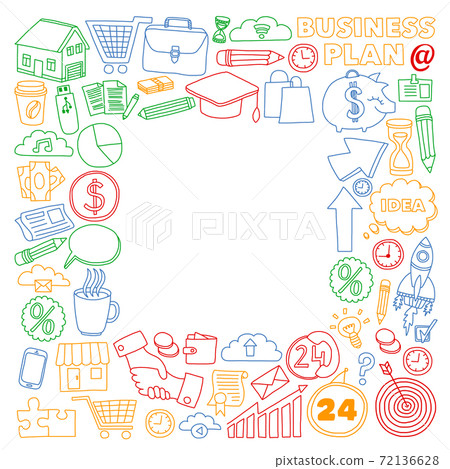 Business and management background. Pattern... - Stock Illustration ...