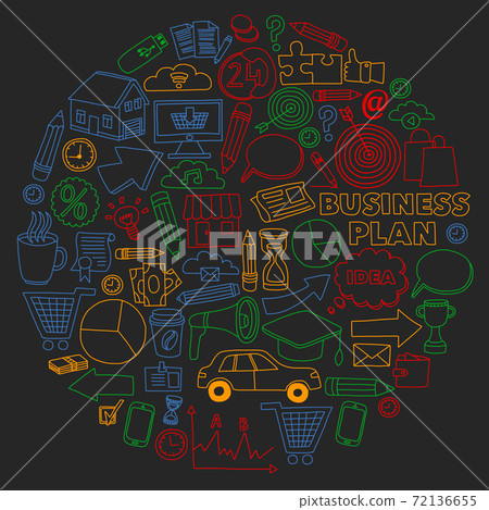 Business and management background. Pattern... - Stock Illustration ...