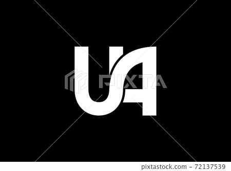 Initial Monogram Letter UA Logo Design Vector... - Stock Illustration ...