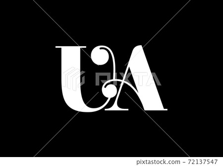 Initial Monogram Letter UA Logo Design Vector...-插圖素材 [72137547] - PIXTA圖庫