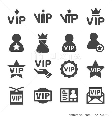vip icon set - Stock Illustration [72150089] - PIXTA