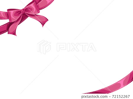 Dark pink ribbon frame - Stock Illustration [72152267] - PIXTA