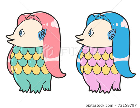 Amabie sideways - Stock Illustration [72159797] - PIXTA
