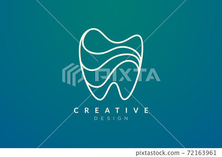 Tooth shape design ideas. Modern minimalist and... - Stock Illustration ...