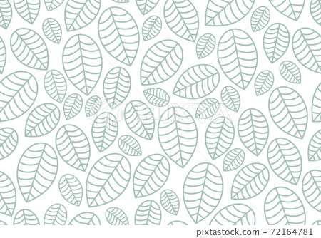Seamless linear leaves pattern. Horizontal... - Stock Illustration ...