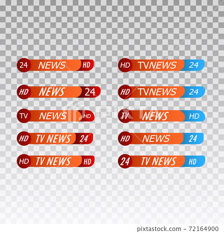 Tv news bar set - Stock Illustration [72164900] - PIXTA