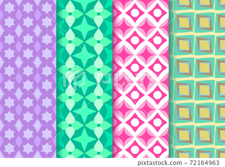 wallpaper pattern set illustration - Stock Illustration [72164963] - PIXTA
