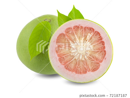 close-up view of Thailand pomelo an isolated on... - Stock Photo ...
