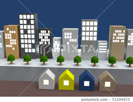 Clay animation background style 3D landscape... - Stock Illustration ...