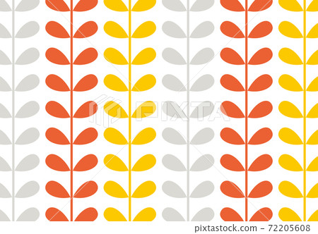 Scandinavian modern pattern wallpaper yellow... - Stock Illustration ...