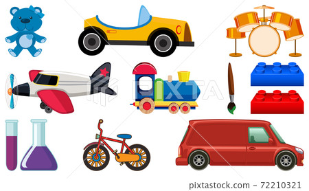 Set of various objects cartoon - Stock Illustration [72210321] - PIXTA