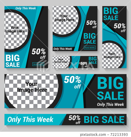 square social media sale discount promotion... - Stock Illustration ...