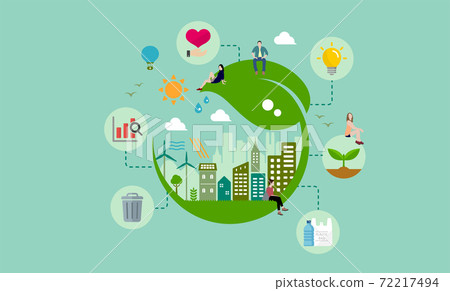 Urban life image banner illustration that... - Stock Illustration ...
