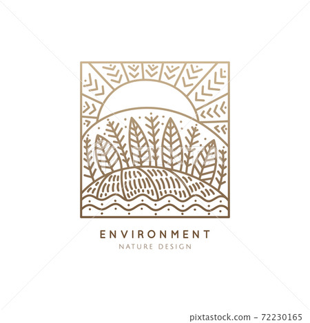 Logo square nature - Stock Illustration [72230165] - PIXTA