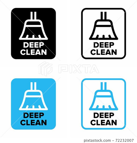 "Deep clean" service and technology information... - Stock Illustration ...