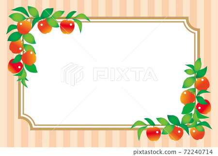 Apple frame card stripe pattern - Stock Illustration [72240714] - PIXTA