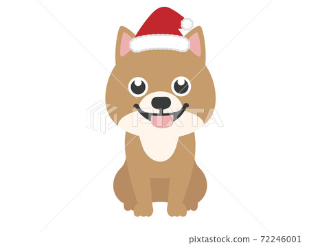 Smile pet dog Christmas - Stock Illustration [72246001] - PIXTA