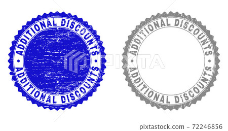 Textured ADDITIONAL DISCOUNTS Grunge Watermarks - Stock Illustration ...