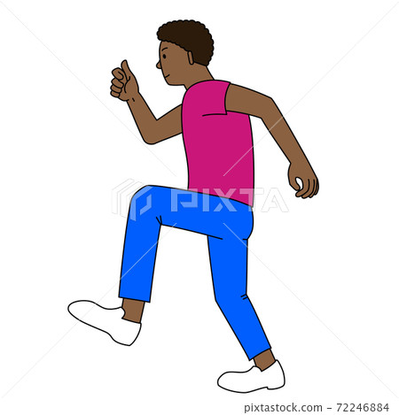Black man to skip - Stock Illustration [72246884] - PIXTA