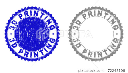 Textured 3D PRINTING Grunge Watermarks - Stock Illustration [72248106 ...