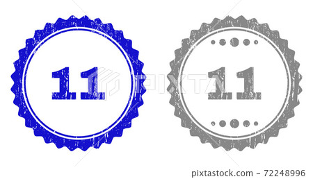 Textured 11 Scratched Stamp Seals - Stock Illustration [72248996] - PIXTA