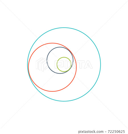 Circles inside each other infographic template... - Stock Illustration ...