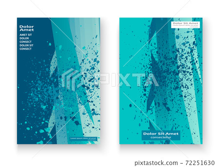 Creative cover frame design paint explosion... - Stock Illustration ...