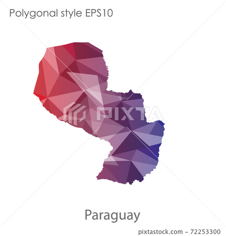 Vector isolated illustration icon of Paraguay... - Stock Illustration ...