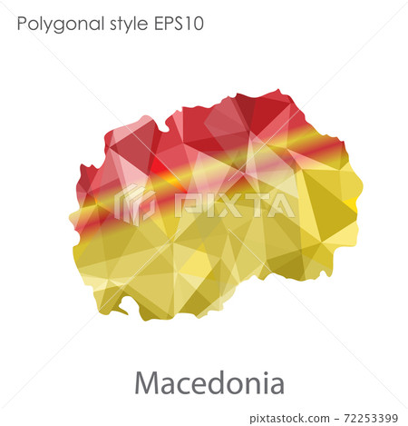 Vector isolated illustration icon of Macedonia...-插圖素材 [72253399] - PIXTA圖庫