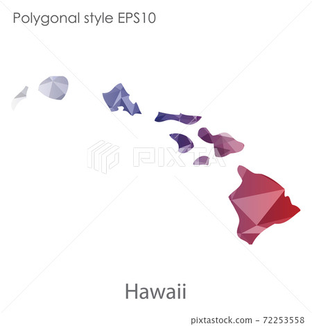Vector isolated illustration icon of Hawaii... - Stock Illustration ...