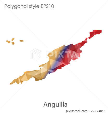 Vector isolated illustration icon of Anguilla... - Stock Illustration ...