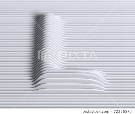 Linear 3d font letter L - Stock Illustration [72256573] - PIXTA