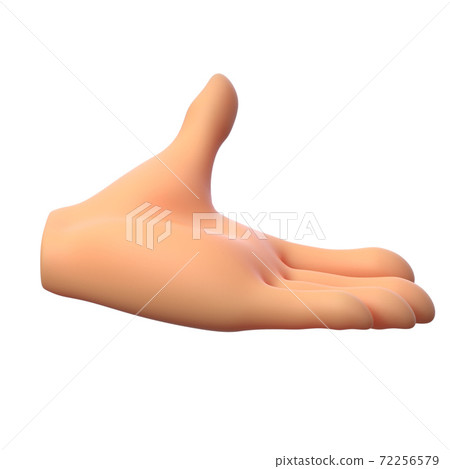 Cartoon hand, taking or giving gesture 3d... - Stock Illustration ...