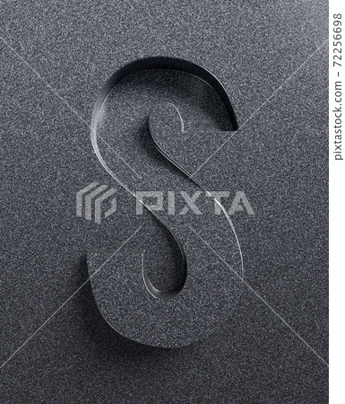 Slanted 3d font engraved and extruded from the...-插圖素材 [72256698] - PIXTA圖庫