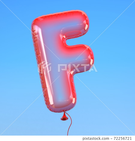 Transparent balloon font letter F - Stock Illustration [72256721] - PIXTA