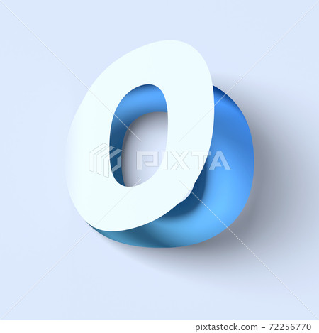 Cut out paper font letter O - Stock Illustration [72256770] - PIXTA