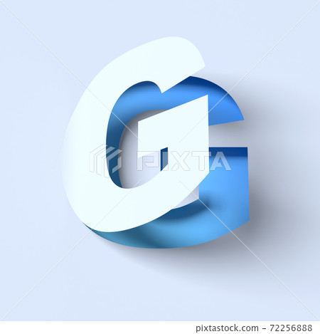 Cut out paper font letter G - Stock Illustration [72256888] - PIXTA