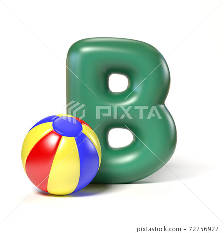 Toy font letter B 3d rendering - Stock Illustration [72256922] - PIXTA